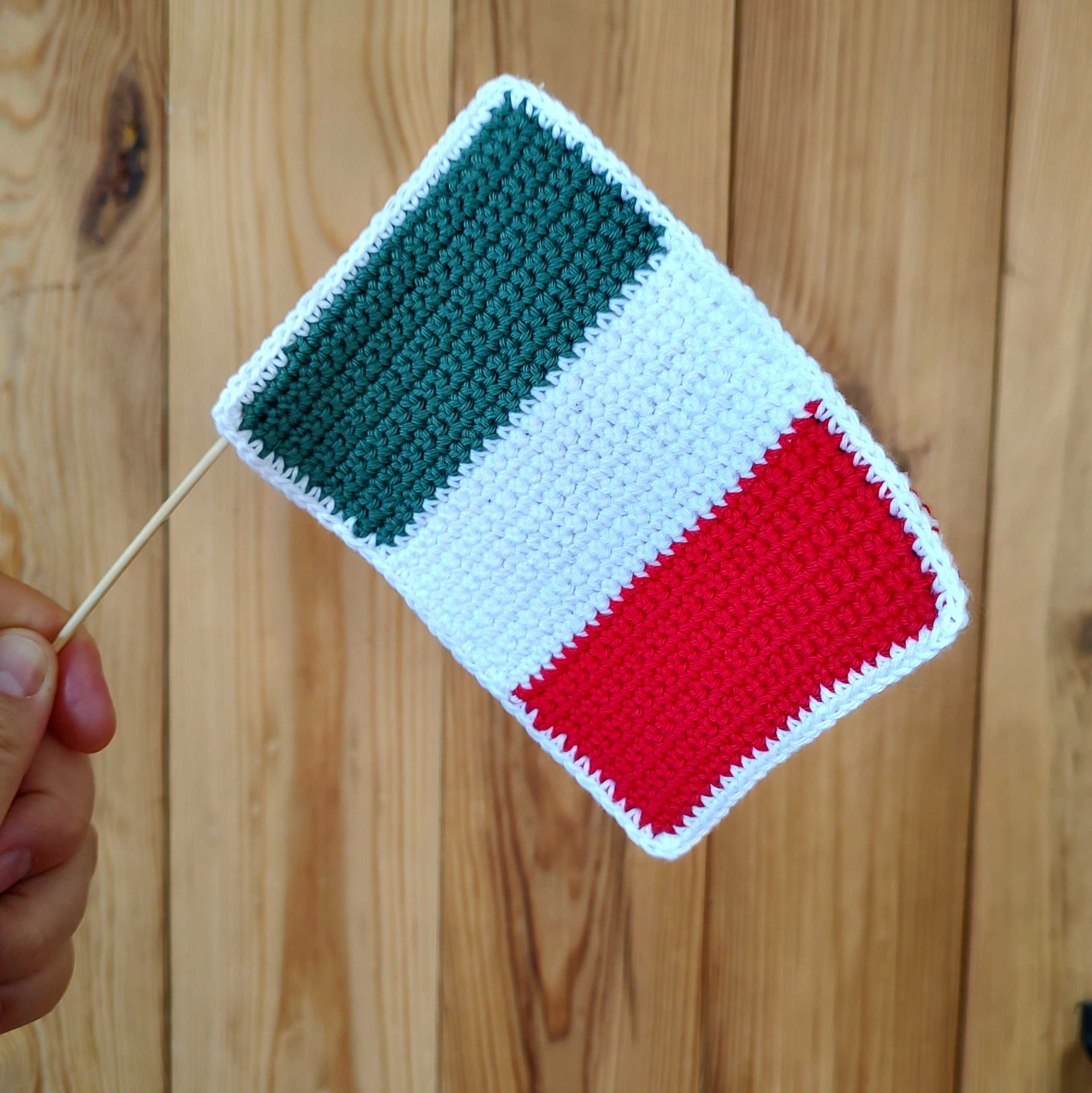 Crochet Pattern: Italian Flag, Crochet Applique, Flag of Italy ...