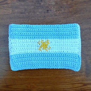 Crochet Pattern: Flag of Argentina, Backpack Patch, Mug Rug, Crochet ...