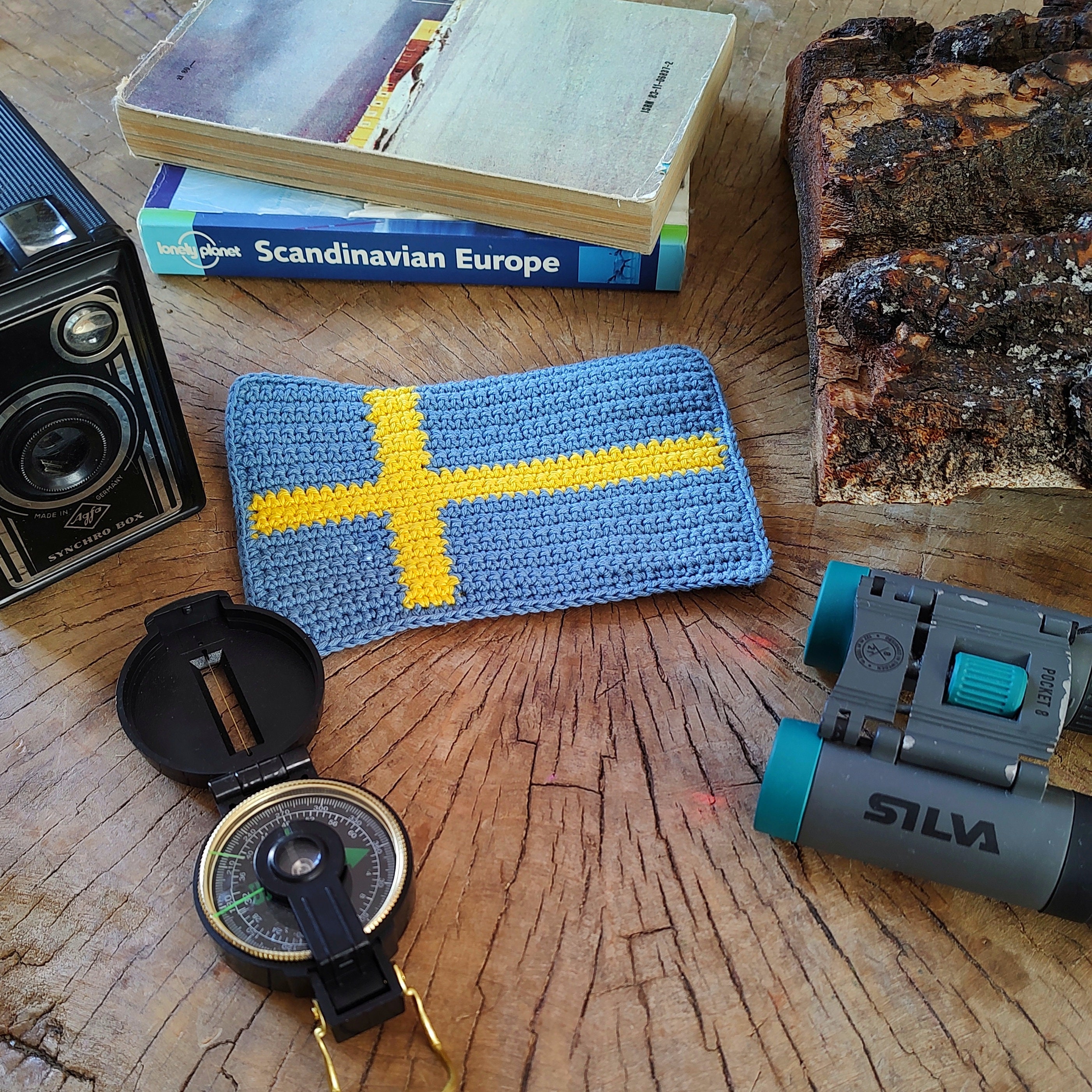 Crochet Pattern: Flag of Sweden, Mug Rug, Crochet Applique, Swedish ...