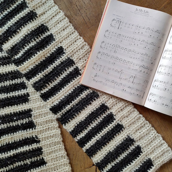 Piano Scarf Pattern - Etsy