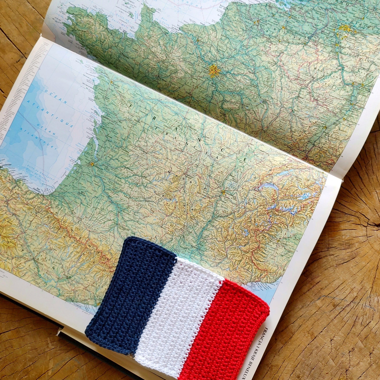 Crochet Pattern: French Flag, Mug Rug, Crochet Applique, Flag of France ...