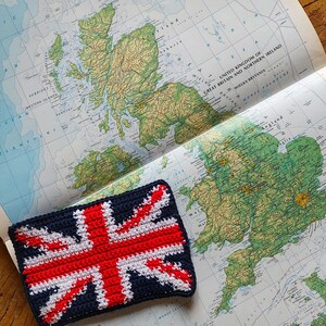 4 Crochet Patterns: British Flags, England, Scotland, Wales, Union Jack ...