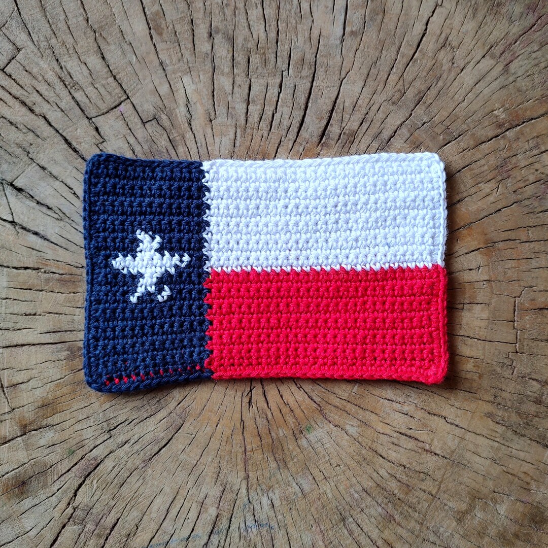 Crochet Pattern: Texas State Flag, Lone Star Flag, Lone Star State, US ...