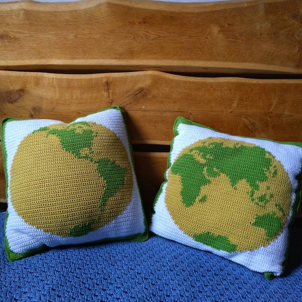 Crochet World Map Pattern - Etsy