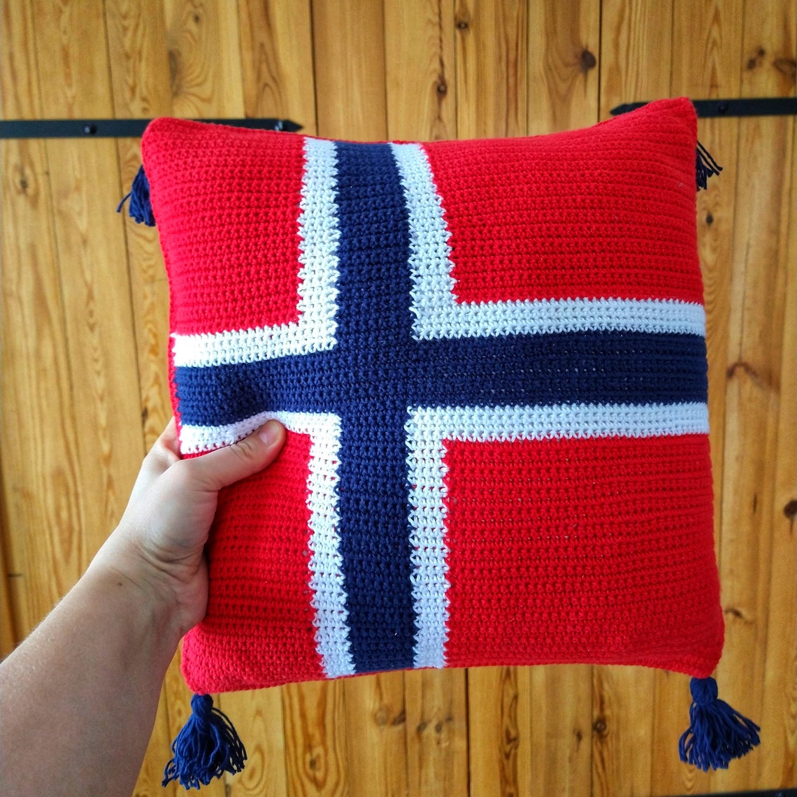 Norway Map Crochet Pillow Cover Pattern: Scandinavian Decor (PDF ...