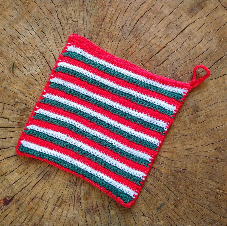 Crochet Pattern // Italy Potholder, Map Hotpad, Italian Food, Gift for ...