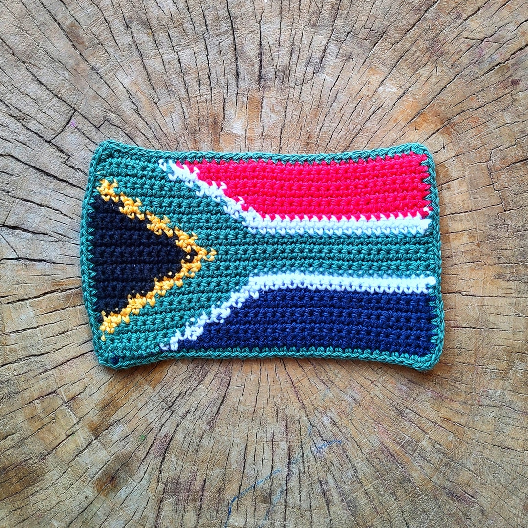 Crochet Pattern/ South Africa Flag, Mug Rug, Flag Patch, Crochet ...