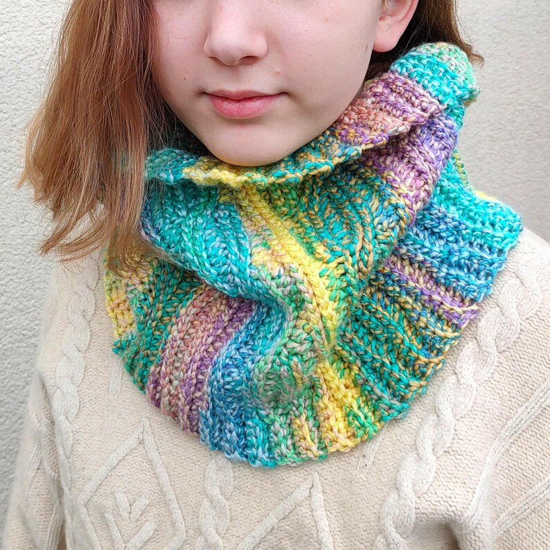 Crochet Hat and Cowl Pattern Winter Set: Short Row Cables (PDF Pattern ...