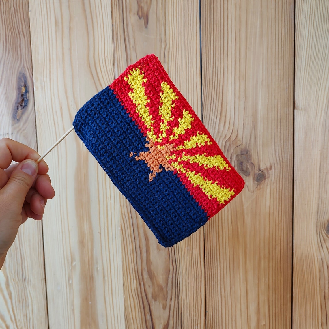 Crochet Pattern: Arizona Flag, State Flags, Independence Day, Mug Rug ...