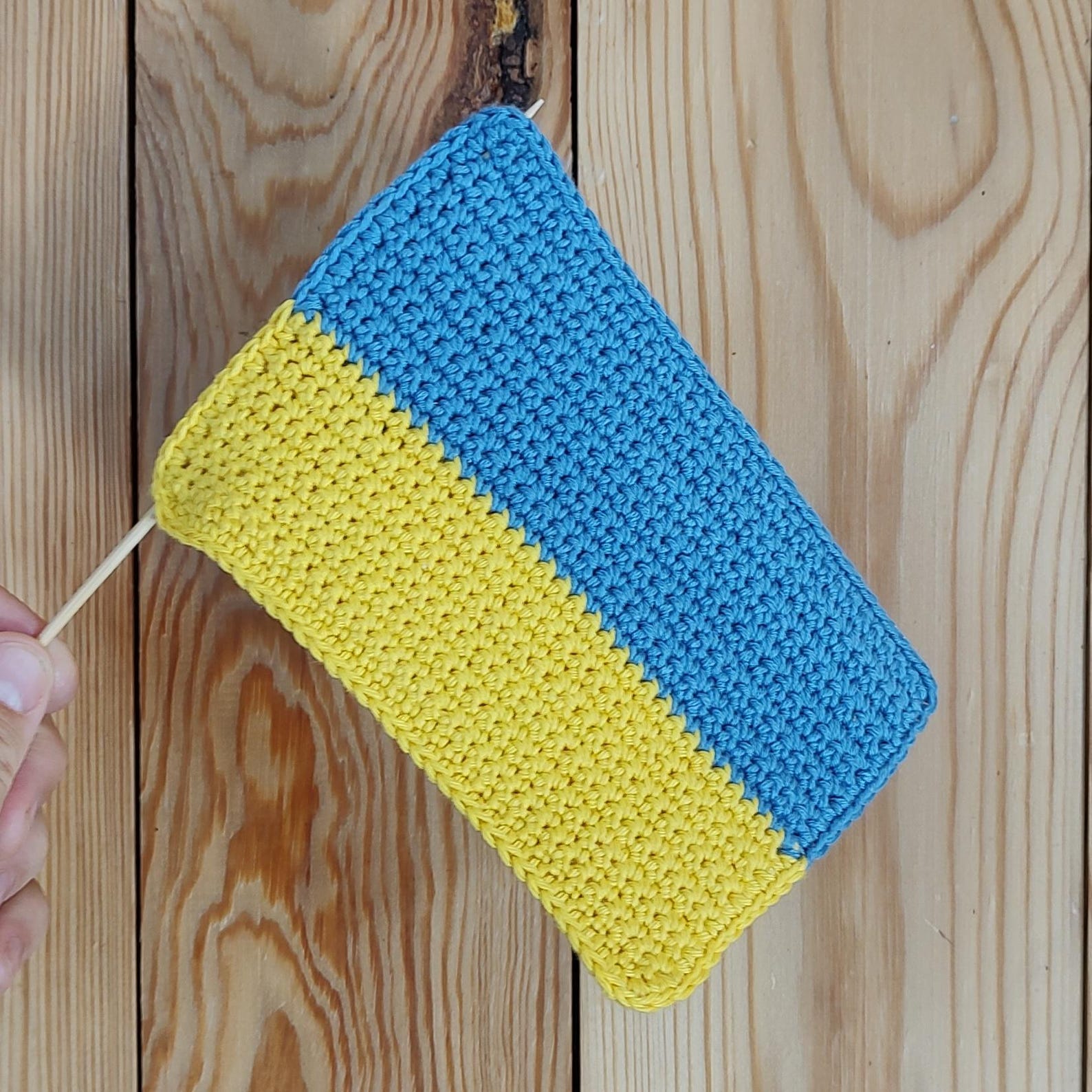 Crochet Pattern: Flag of Ukraine, Use It as Backpack Patch, Mug Rug ...