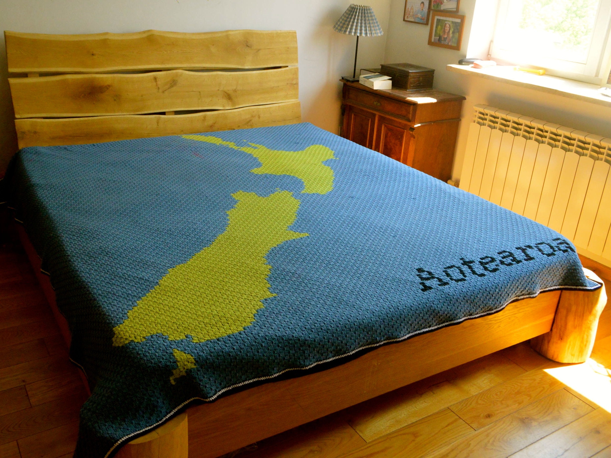 Crochet Pattern // Aotearoa C2C Bedspread, New Zealand Map Blanket, Map ...