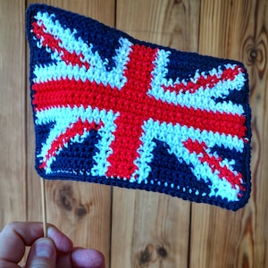 4 Crochet Patterns: British Flags, England, Scotland, Wales, Union Jack ...