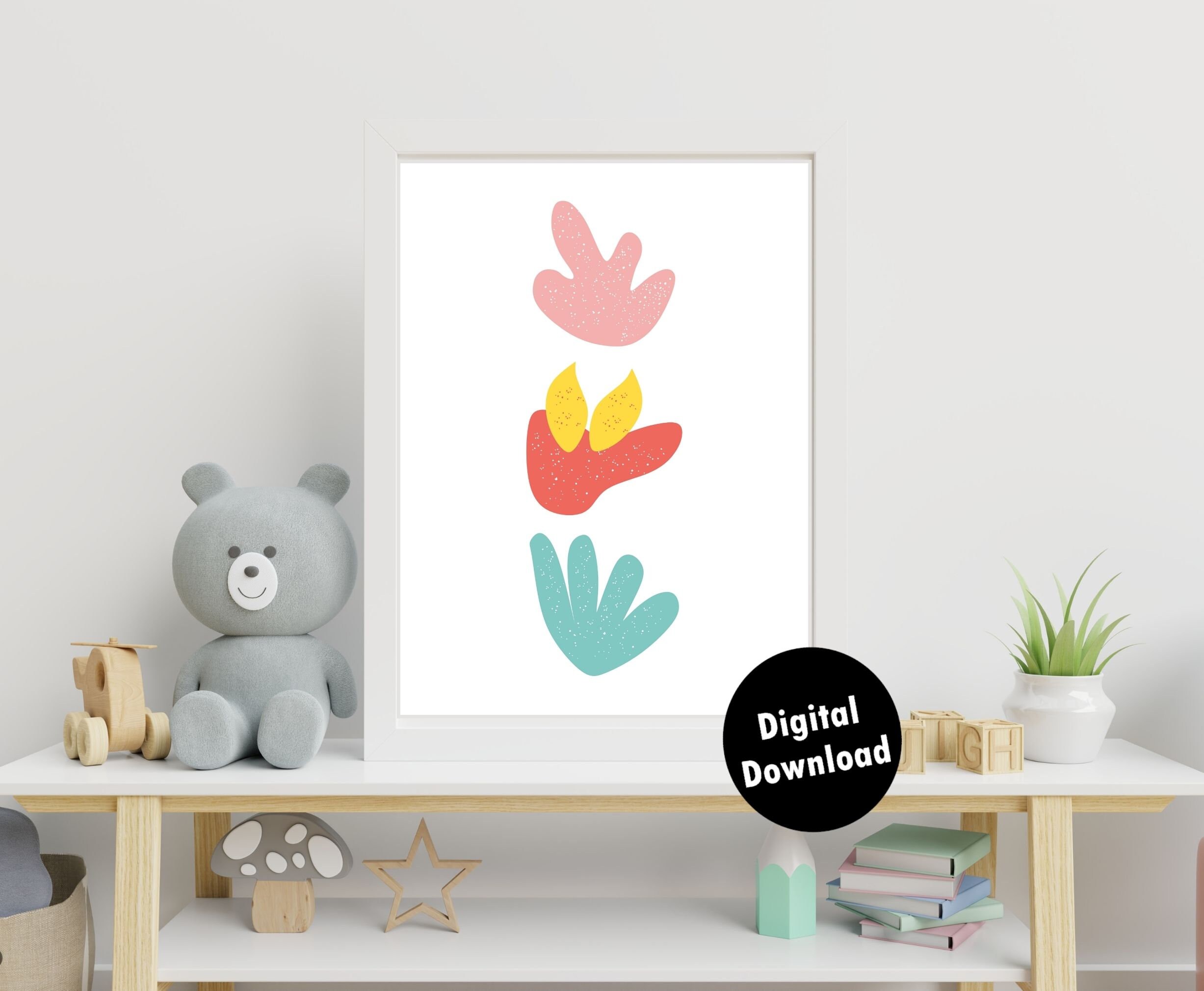Minimalist Shapes Wall Art, Drawn Shapes Printable for the Home, Easy ...