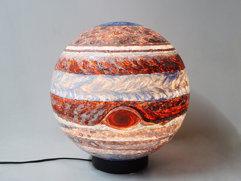 Jupiter planet night lamp Modern desk lamp Astrology Gift for | Etsy