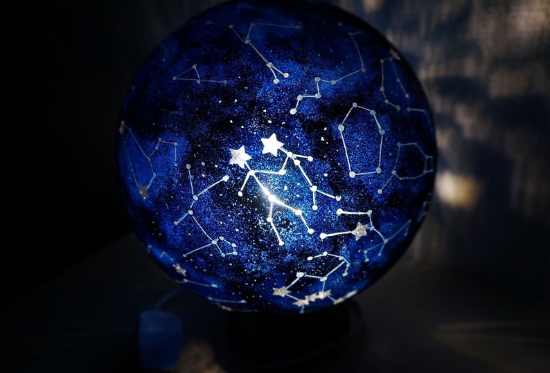 Night light sky sphere 20 cm sky map star | Etsy