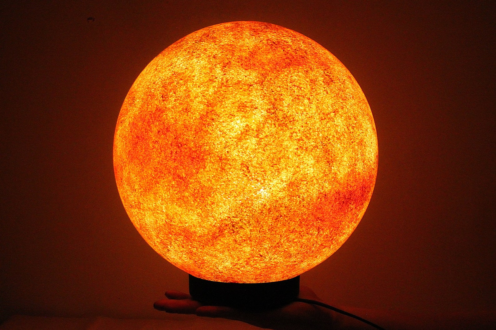 Sun Orange lamp Lamp eclipse Space lamp Cosmic lamp Star | Etsy
