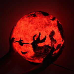 Mars lamp 30 cm Planet lamp Red lamp Mars gifts Table | Etsy