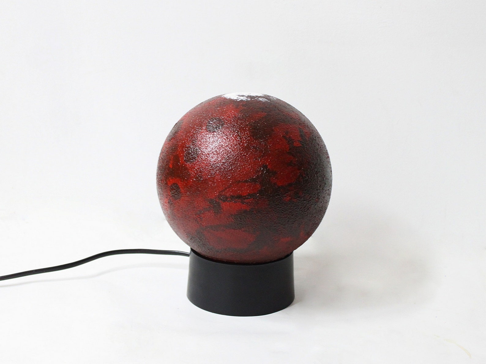 Mars Red planet Space lamp Table lamp Light sphere | Etsy