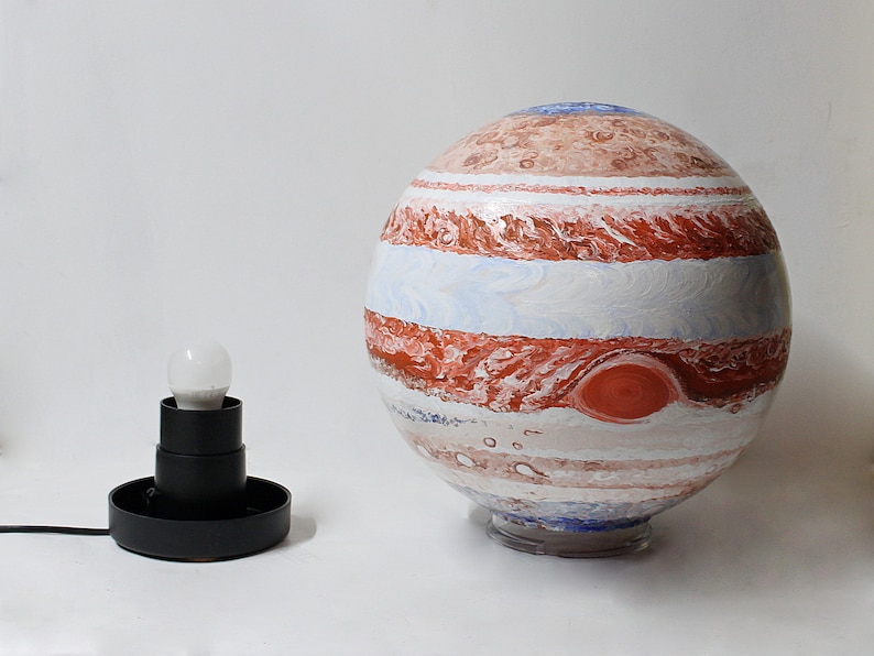 Jupiter planet night lamp Modern desk lamp Astrology Gift for | Etsy