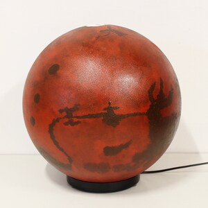 Mars lamp 30 cm Planet lamp Red lamp Mars gifts Table | Etsy