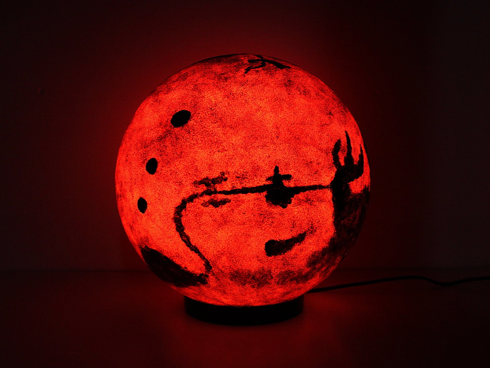 Mars lamp 30 cm Planet lamp Red lamp Mars gifts Table | Etsy