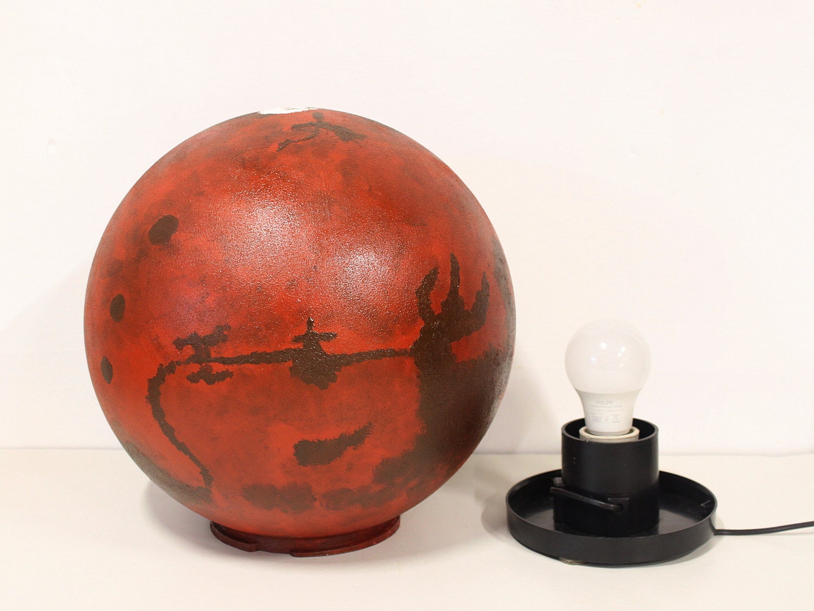Mars lamp 30 cm Planet lamp Red lamp Mars gifts Table | Etsy