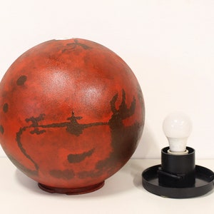Mars lamp 30 cm Planet lamp Red lamp Mars gifts Table | Etsy
