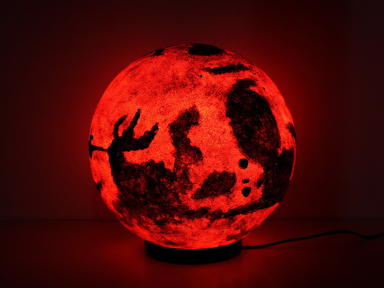 Mars lamp 30 cm Planet lamp Red lamp Mars gifts Table | Etsy