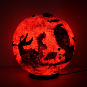 Mars lamp 30 cm Planet lamp Red lamp Mars gifts Table | Etsy