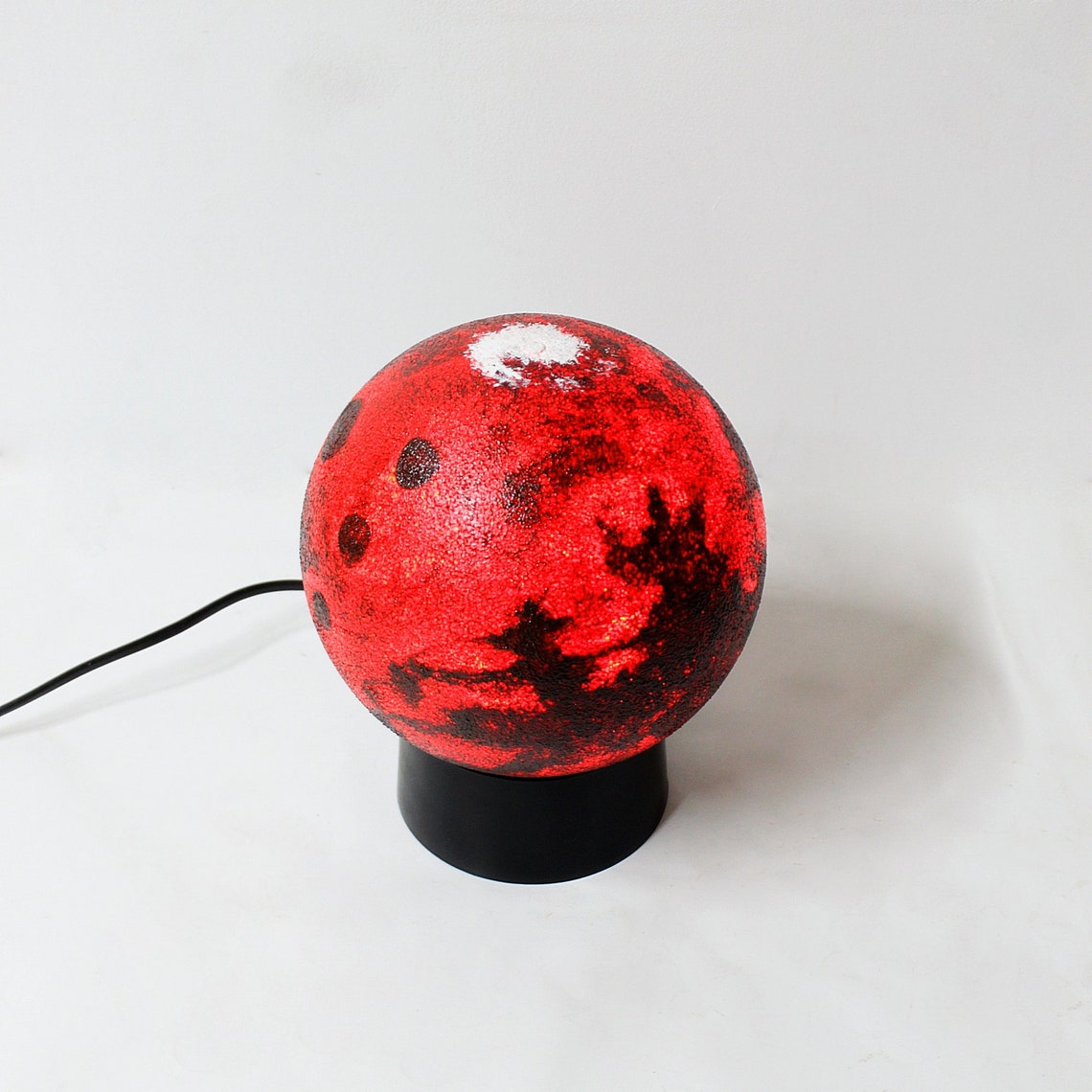 Mars Red planet Space lamp Table lamp Light sphere | Etsy
