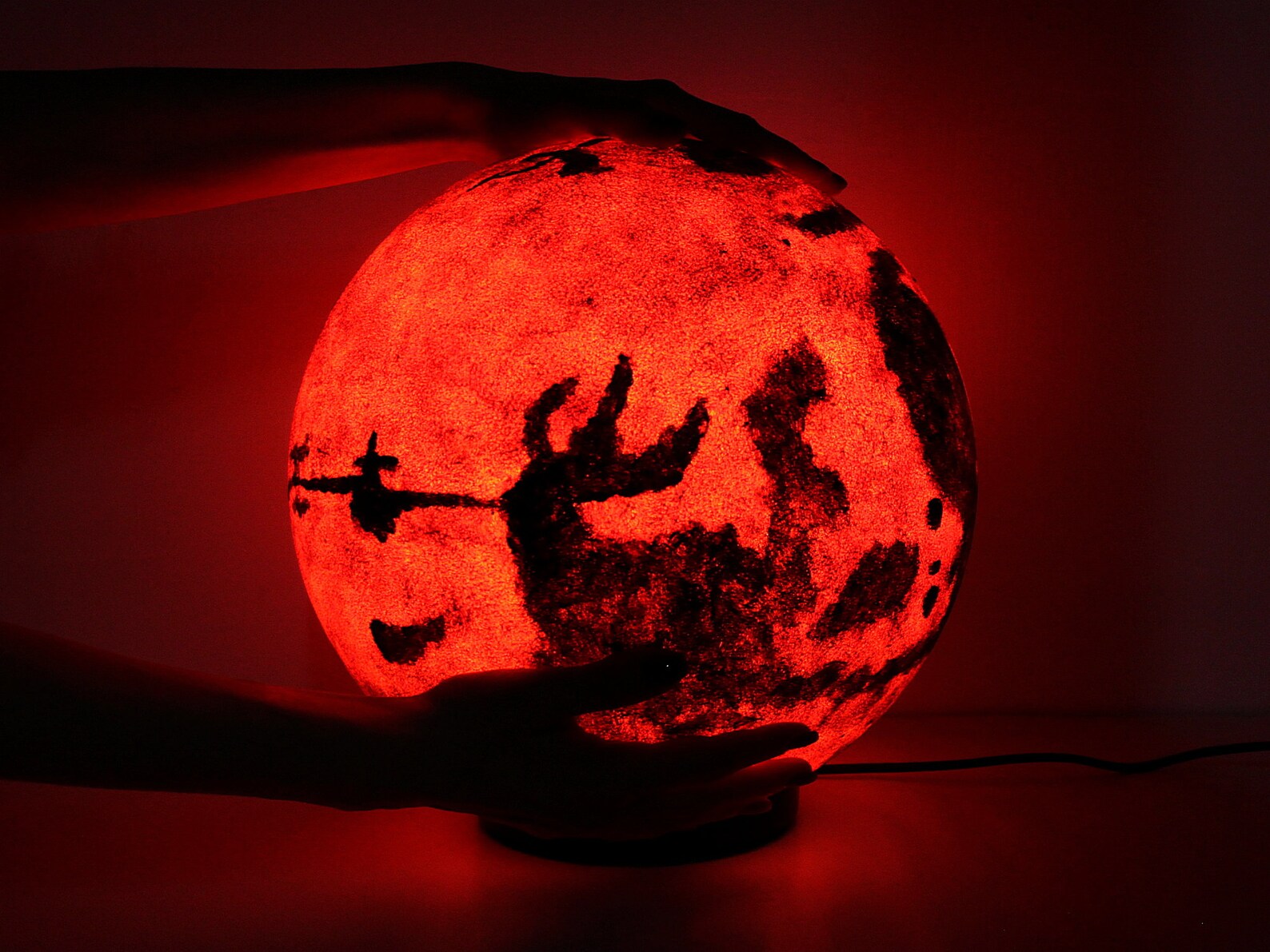 Mars lamp 30 cm Planet lamp Red lamp Mars gifts Table | Etsy