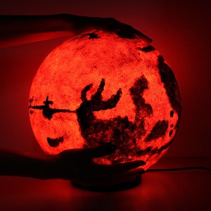 Mars lamp 30 cm Planet lamp Red lamp Mars gifts Table | Etsy