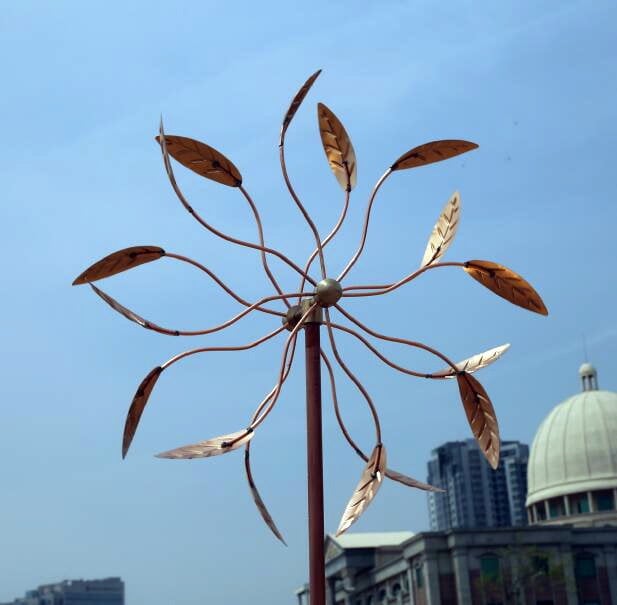Handmade Windmills Full Copper Artistic Large Wind Sculptures Double ...