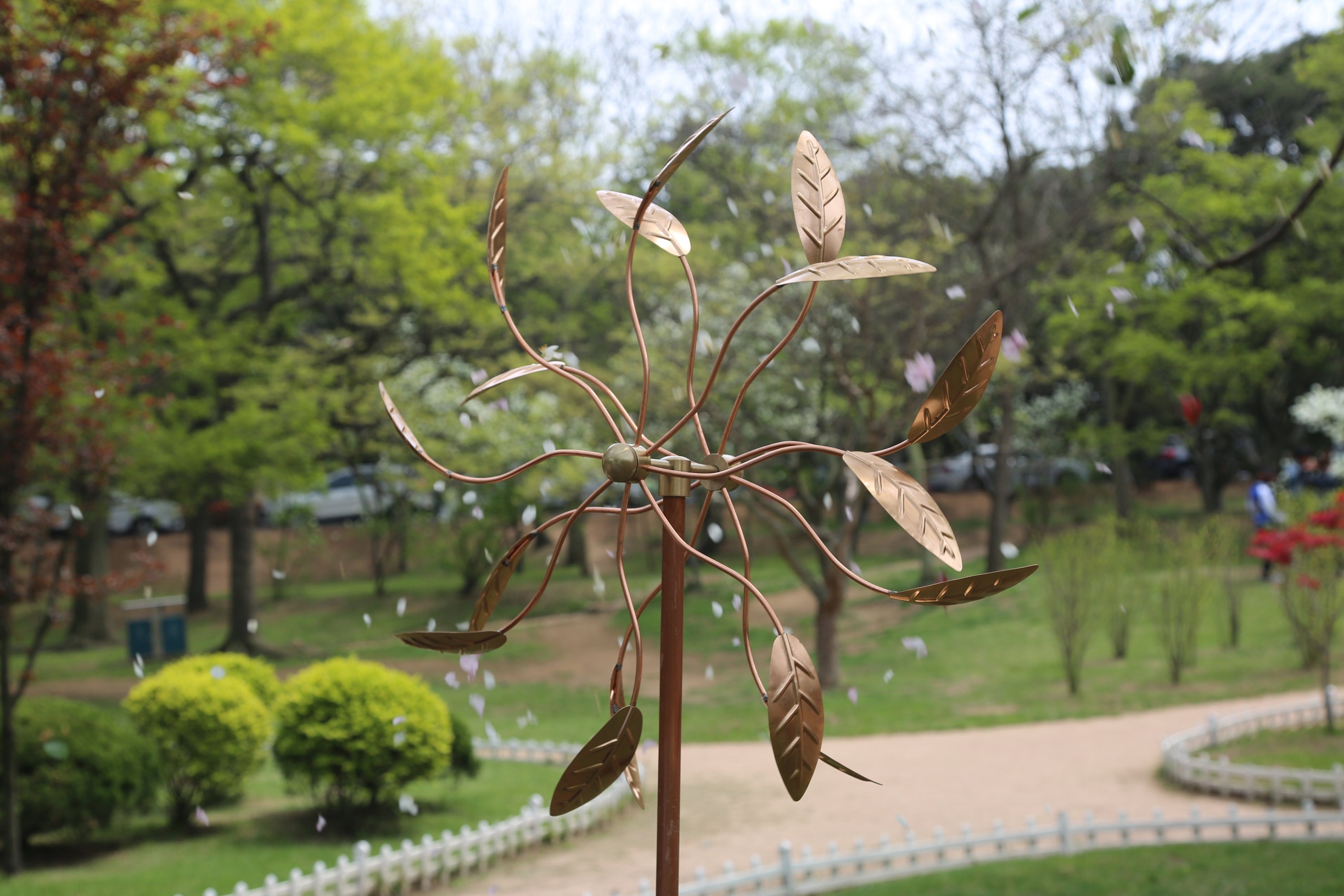 Handmade Windmills Full Copper Artistic Large Wind Sculptures Double ...