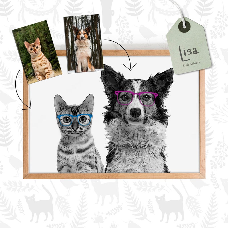 Custom Pet Drawing - Etsy