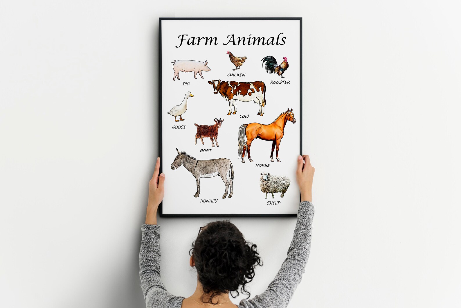 Classroom Posters Farm Animals Classroom Decor Playroom - Etsy