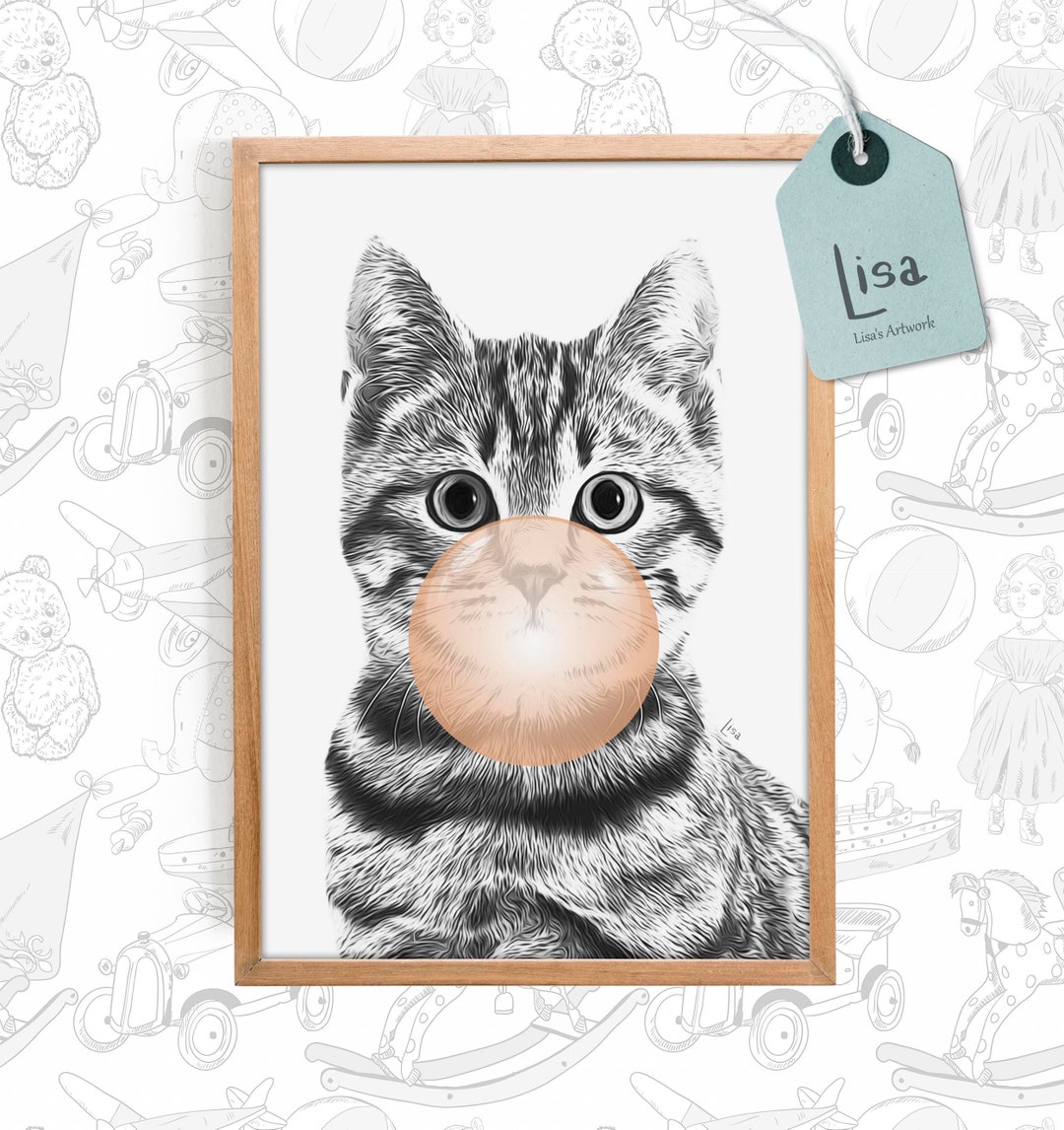 Katzenbild, Bubble Gum, Katzenbild, Katzenbild, Katzenbild ...