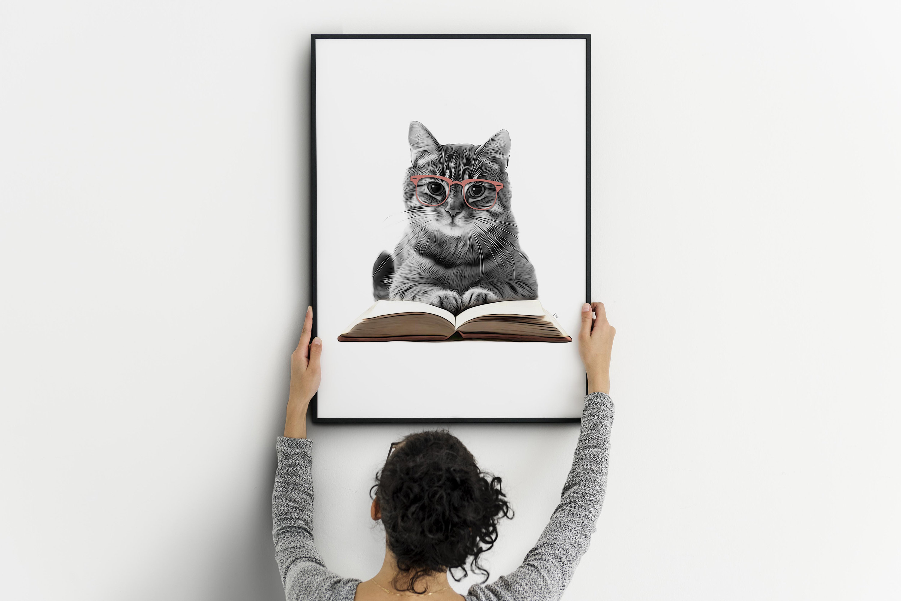 Cat, Classroom Decor, Homeschool Decor, Nursery Decor, Wall Decor, Home ...