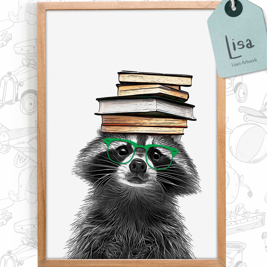 Raccoon Classroom Decor Homeschool Decor Nursery Decor Wall - Etsy