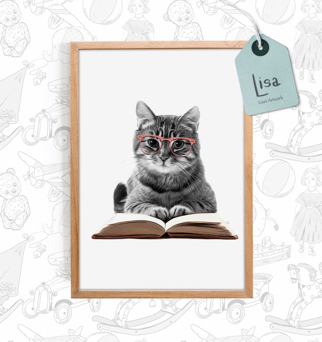 Cat, Classroom Decor, Homeschool Decor, Nursery Decor, Wall Decor, Home ...