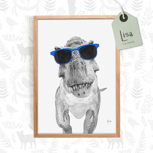 T Rex Printable Wall Art Dinosaur Tyrannosaurus Rex Boy - Etsy