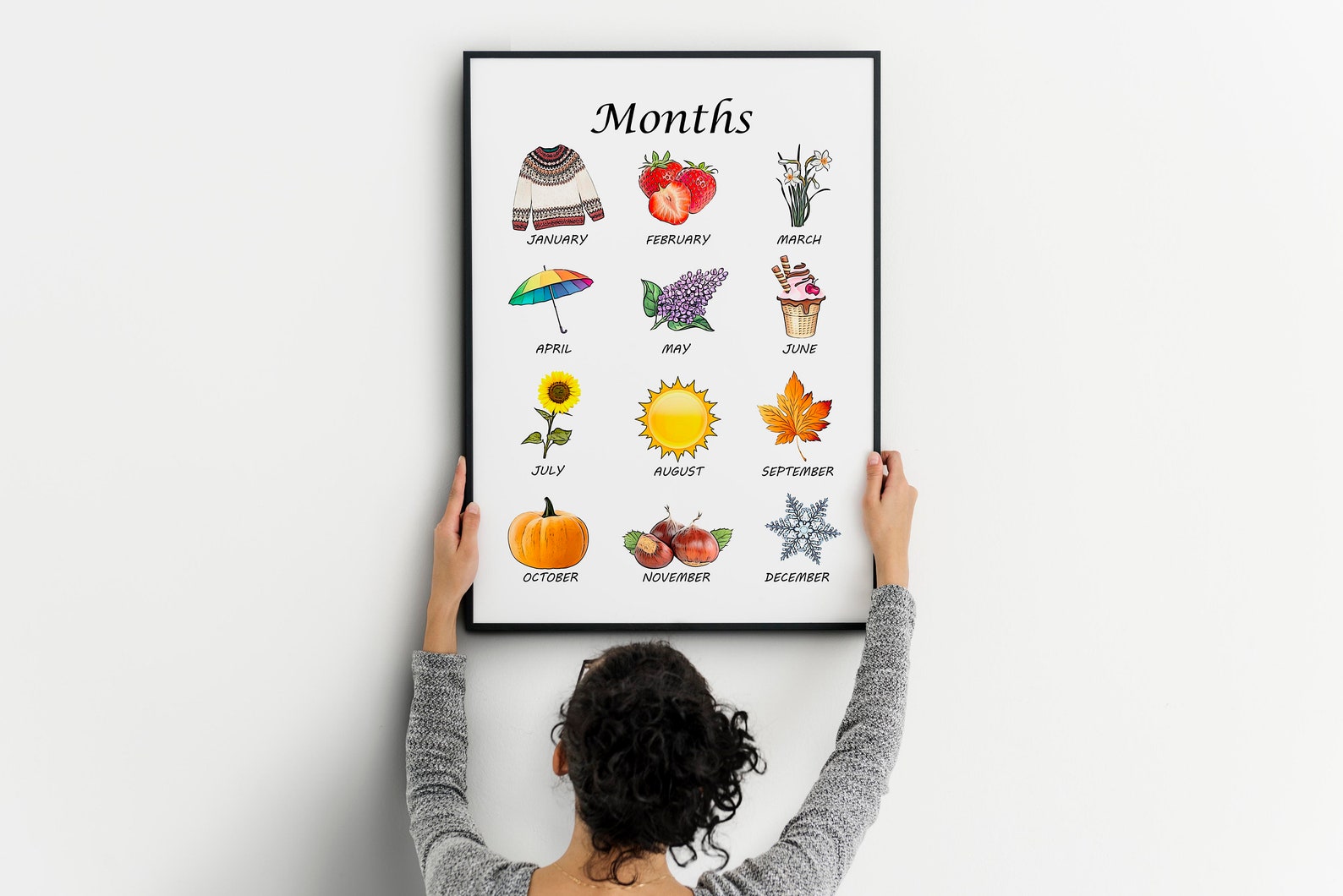 Classroom Posters Months Classroom Decor Playroom Decor - Etsy