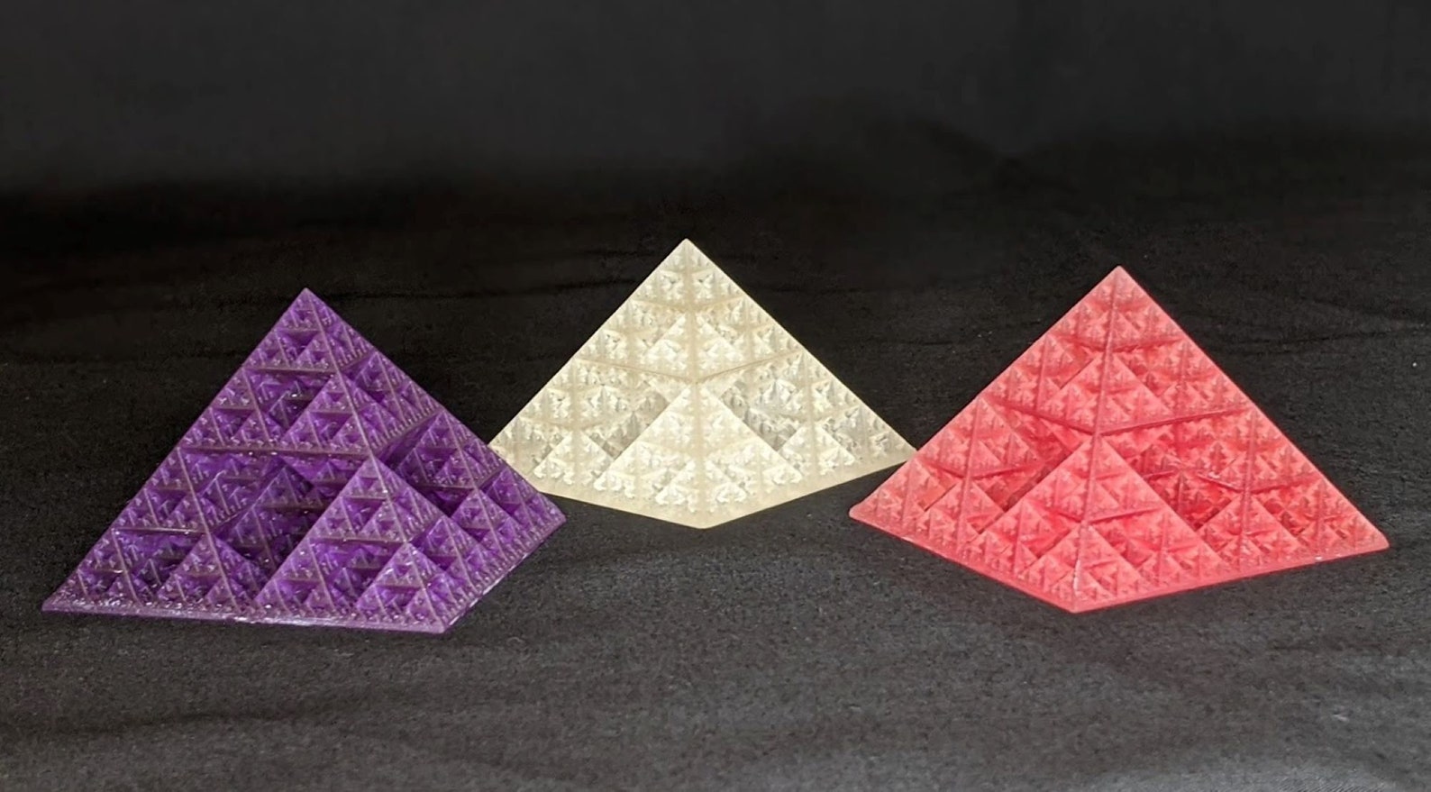 Sierpinski Triangle Fractal 3D Print, Square Pyramid or Octahedron With ...