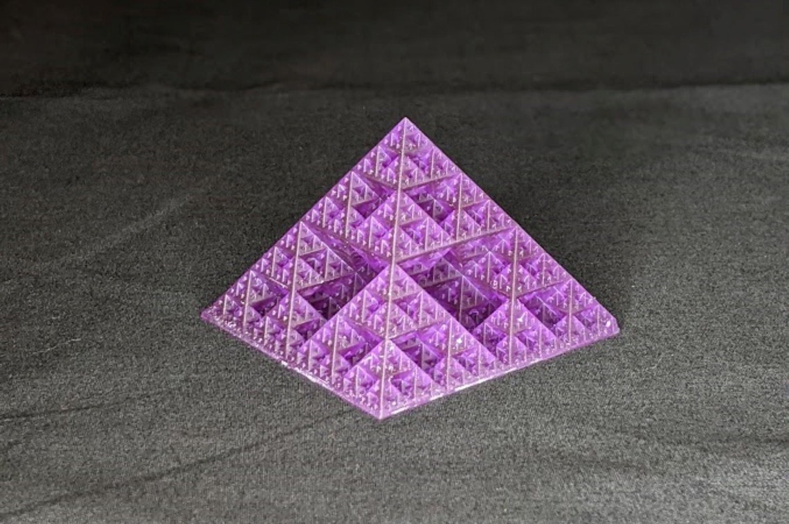 Sierpinski Triangle Fractal 3D Print, Square Pyramid or Octahedron With ...