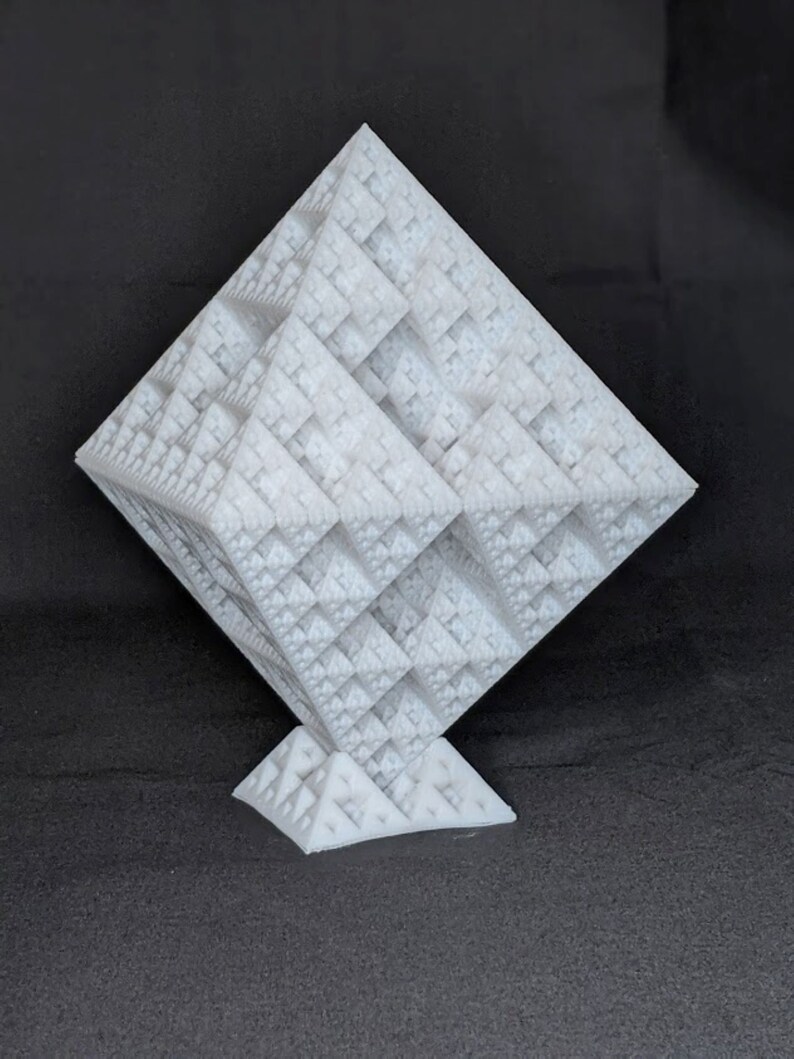 Sierpinski Triangle Fractal 3D Print, Square Pyramid or Octahedron With ...