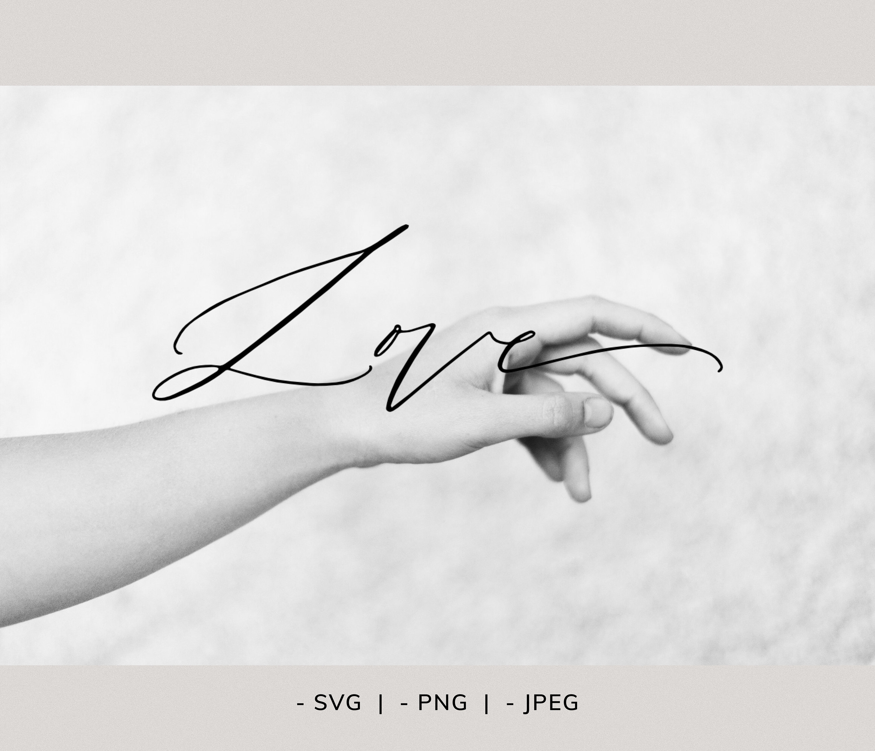 Love Calligraphy Script SVG Cutting File for Cricut and Silhouette ...