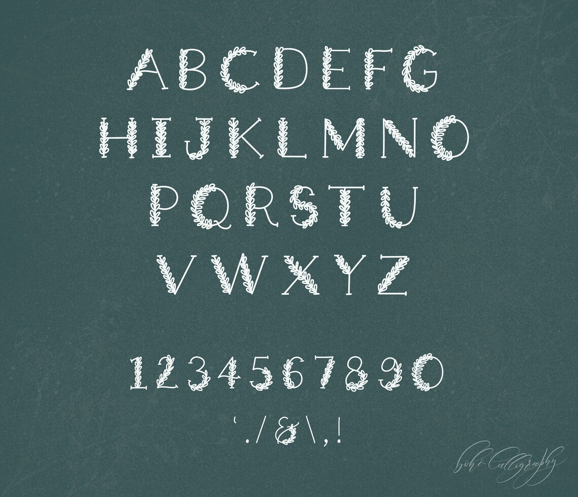Wilderness Hand Drawn Serif All Caps Font Procreate Font Display Font ...