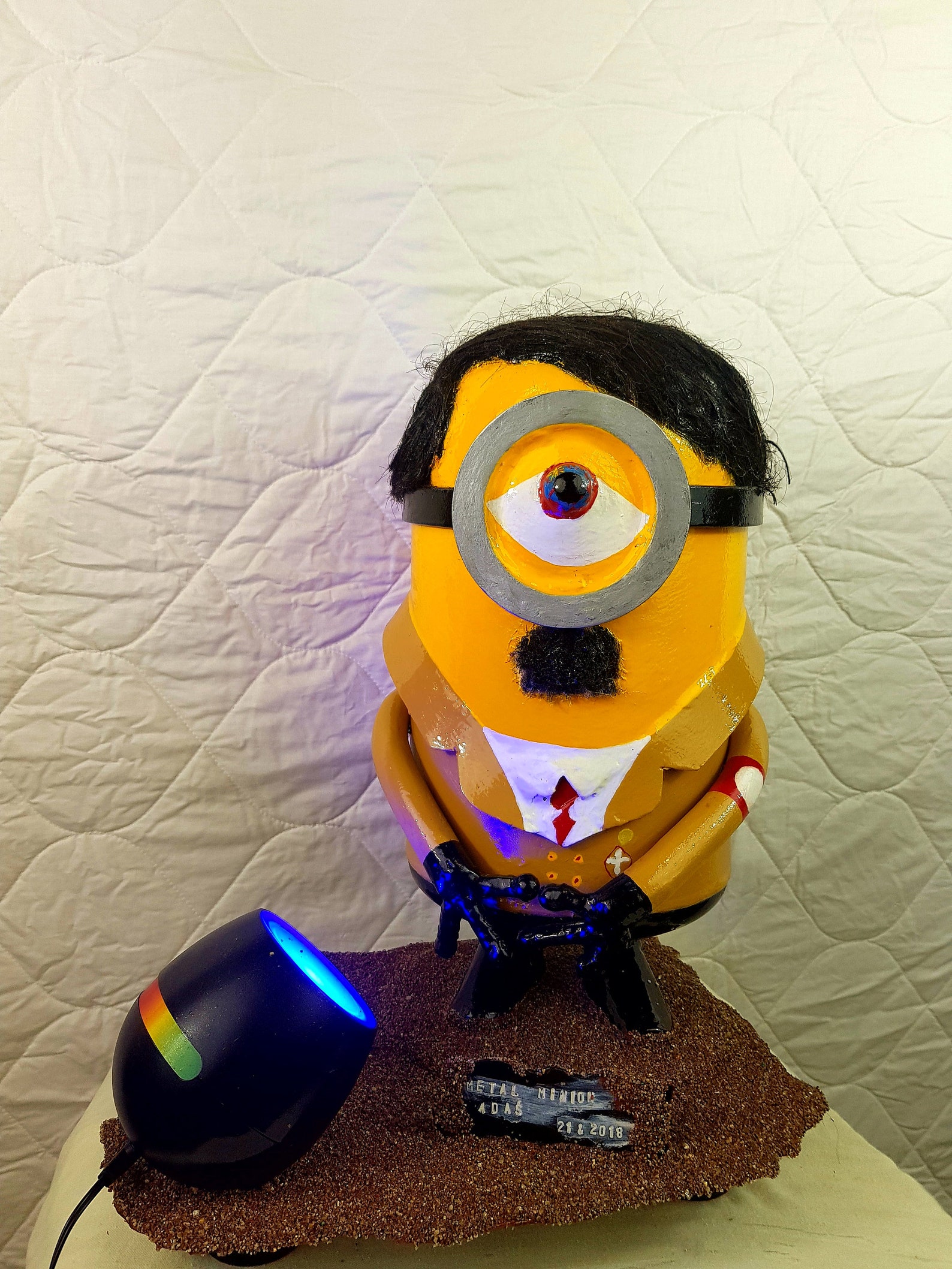 Scrap metal art sculpture Minion Adolf Hitler | Etsy