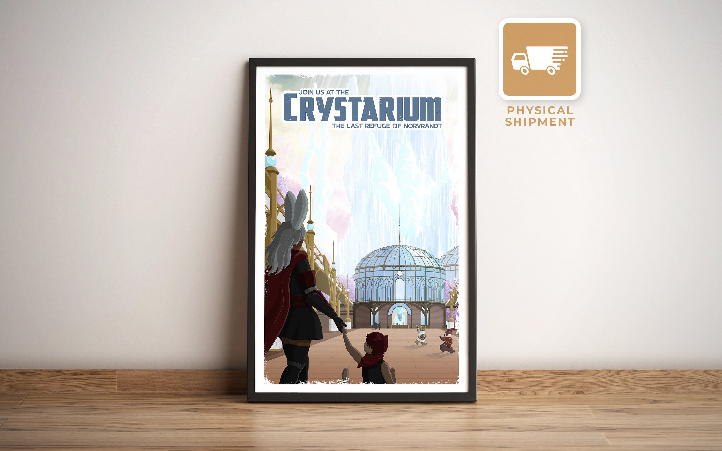 The Crystarium final Fantasy XIV Travel Poster Physical - Etsy Australia