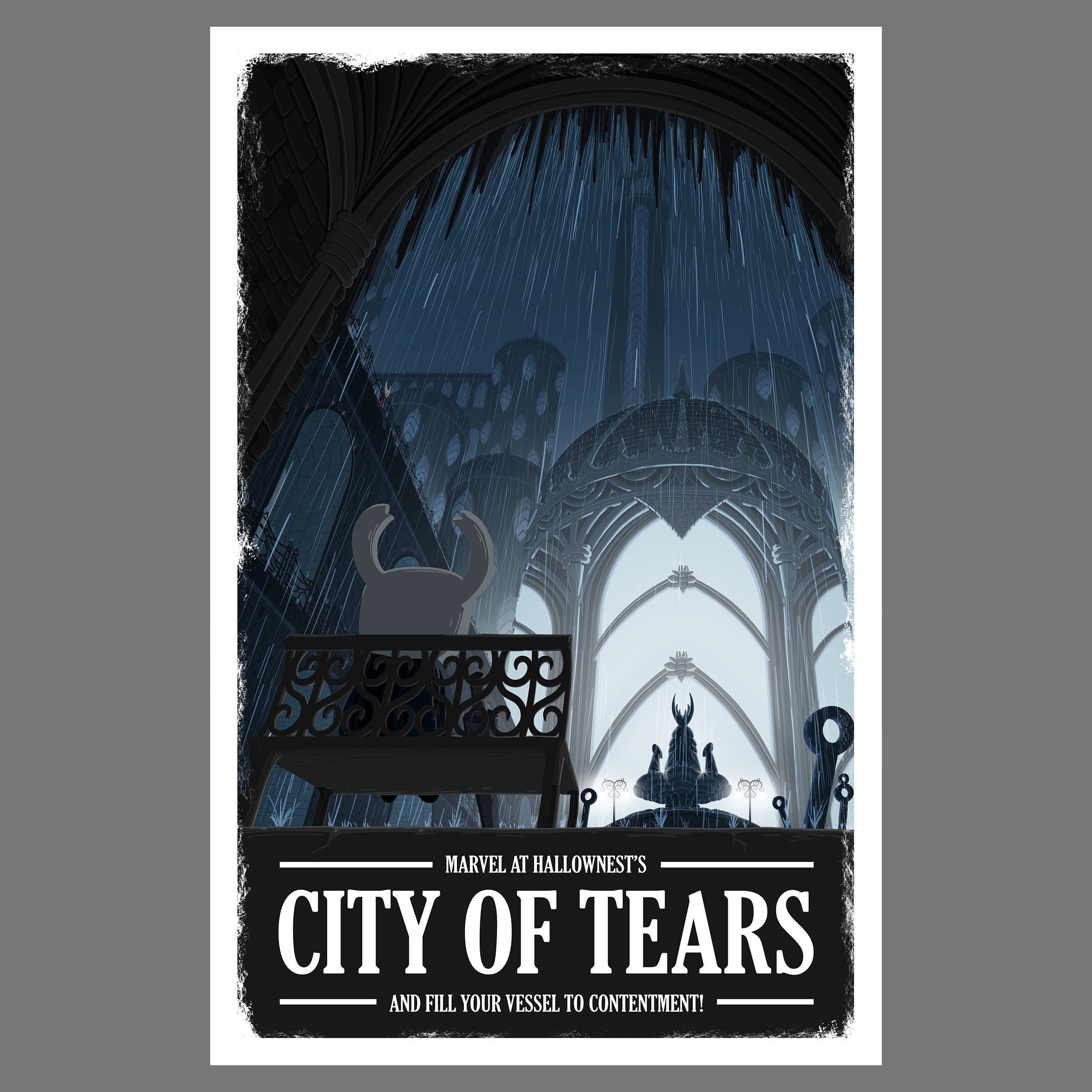 City of Tears (hollow Knight): Retro Travel Poster - Etsy